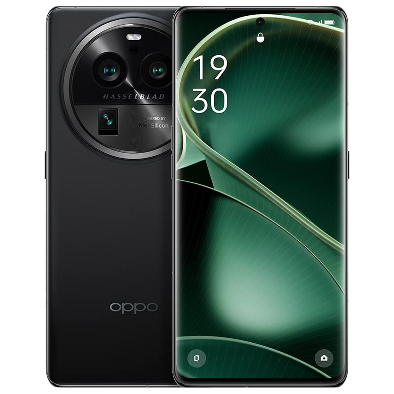Original Oppo Find X6 Pro 16G+512GB 5G Mobile Phone Snapdragon 8 Gen2 6.82' 120Hz Screen IP68 100W Charge 1" in Outsole Wide Angle 5000mAh NFC Global Warranty by-（CTM Global Store） (Black (AG Glass))