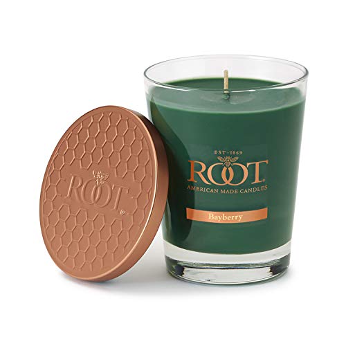 Root Candles Honeycomb Veriglass Scented Beeswax Blend Candle, Large, Bayberry