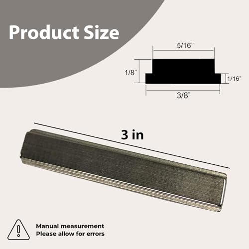 Gordon Glass T-Shaped Shower Door Magnet Replacement for Swing Shower Doors Easy-to-Install 3" Glass Shower Door Magnet for Swing Doors