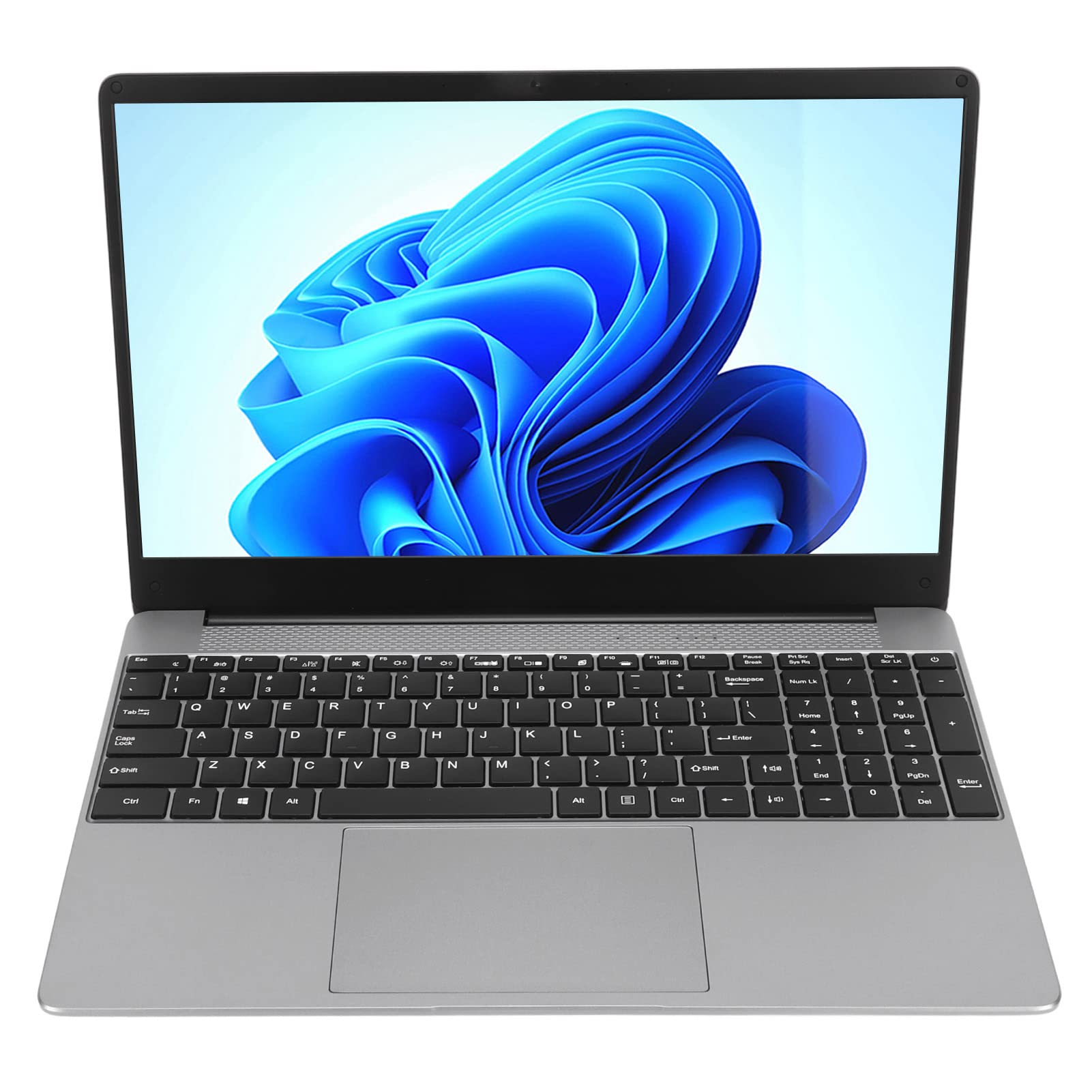 GOWENIC 15.6in Laptop, fori7 CPU, 8GB RAM, 1TB SSD, FHD HD Screen, Silver Gray Portable Laptop for Win10, 2xUSB3.0, 2xUSB2.0, Backlit Keyboard, 15.6in 2K FHD Display (8+1TB US Plug)