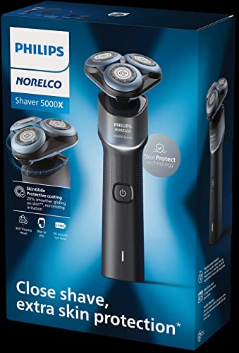 Philips Norelco Exclusive Shaver 5000X, Rechargeable Wet & Dry Shaver with Precision Trimmer and Storage Pouch, X5006/85