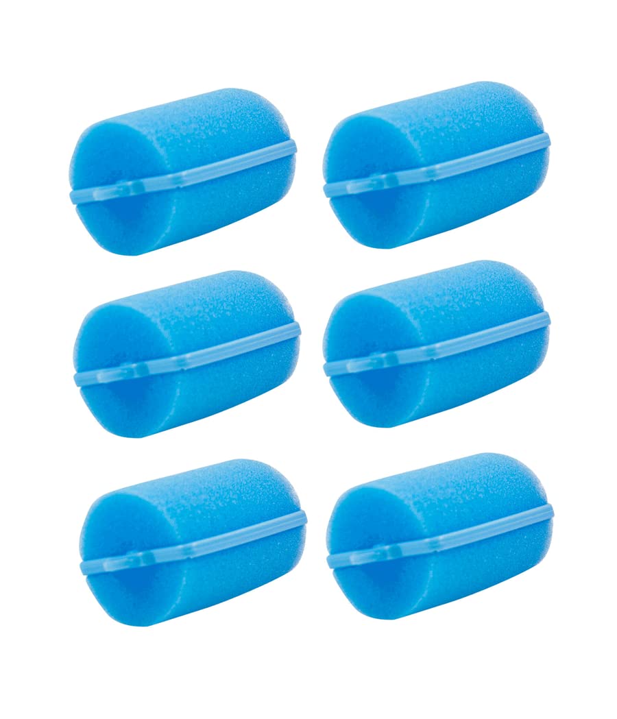 Large Color Foam Sponge Hair Rollers 6PC