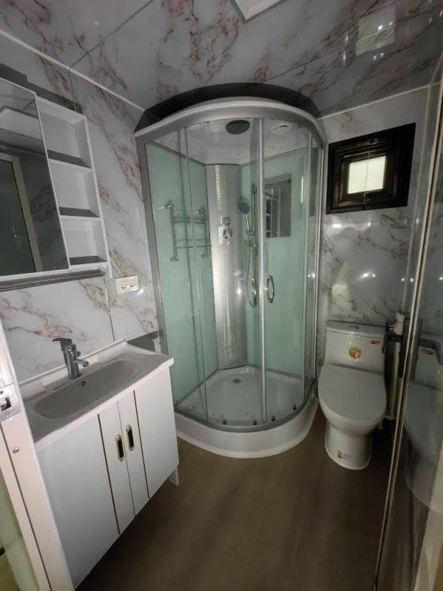 Mahar Traders Expandable Tiny Mobile House to Live in, Foldable Prefabricated Home, casas prefabricadas para Vivir, Fold up House with Restroom, 20FT Floor Plans, Red OR White
