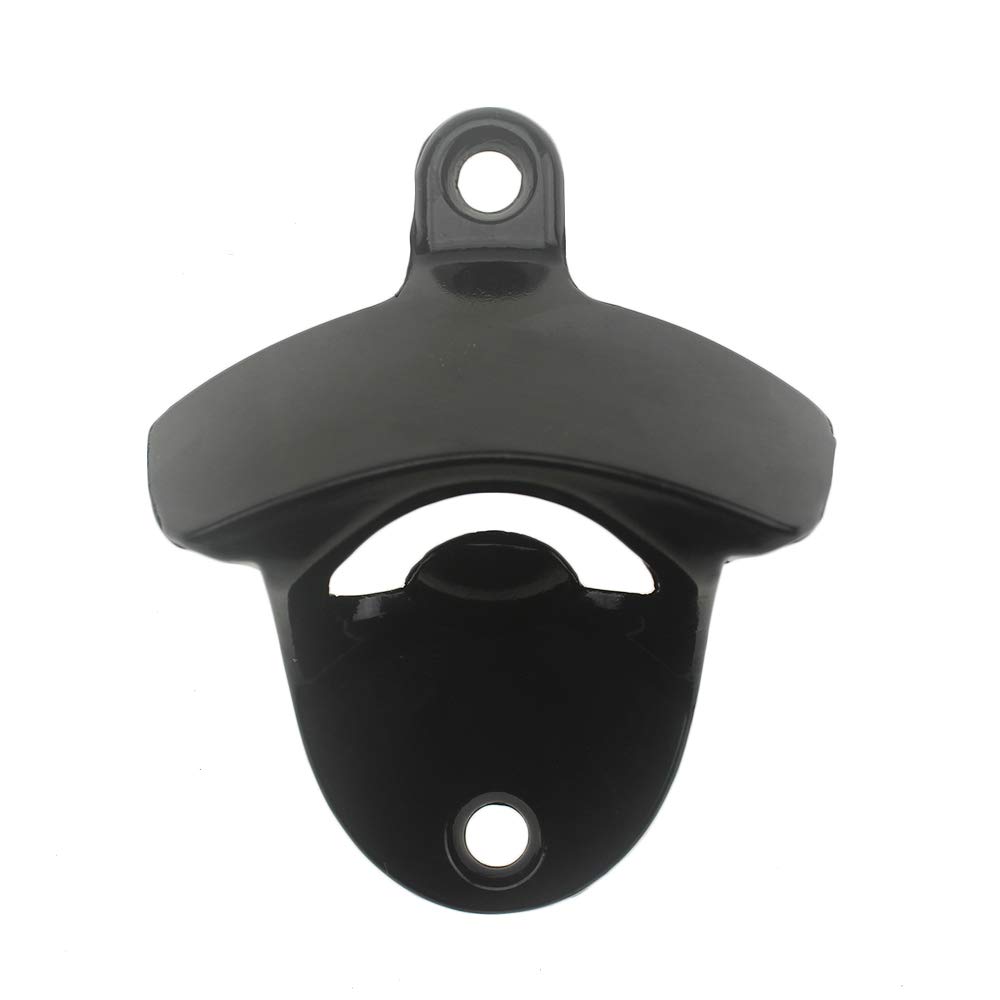Luwanburg Stainless Wall Mount Beer Bottle Opener Screw in Bottle Cap Opener Black