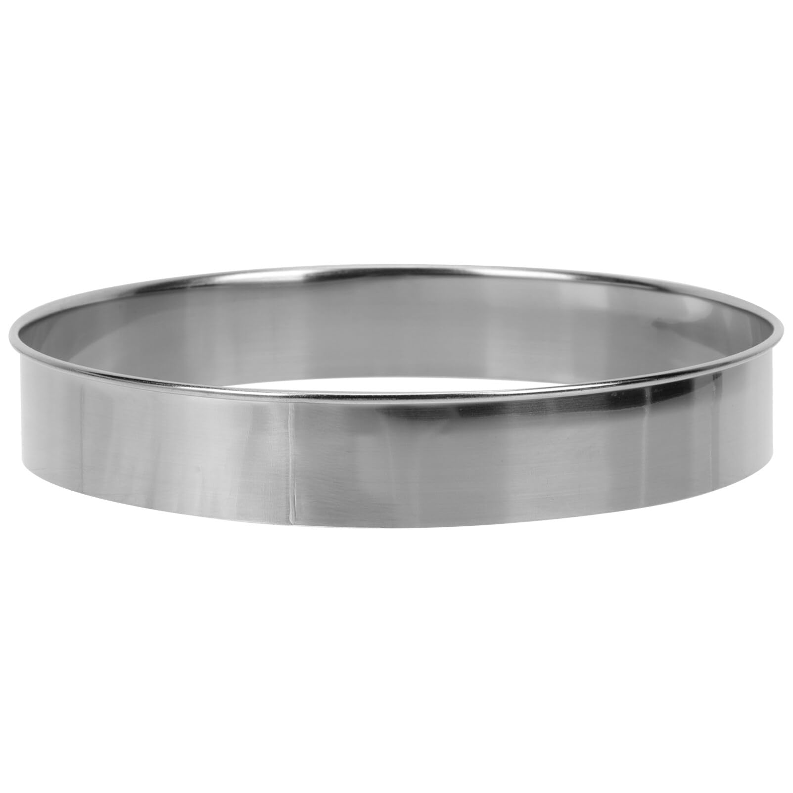 HANABASS Biscuit Cutter Metal Cookie Cutters 10inch Stainless Steel Muffin Rings, Pizza Ring, Round Egg Pancake Rings, Kitchen Baking Tools for Biscuits Donuts Making Cake Cutter Pastry Cutter