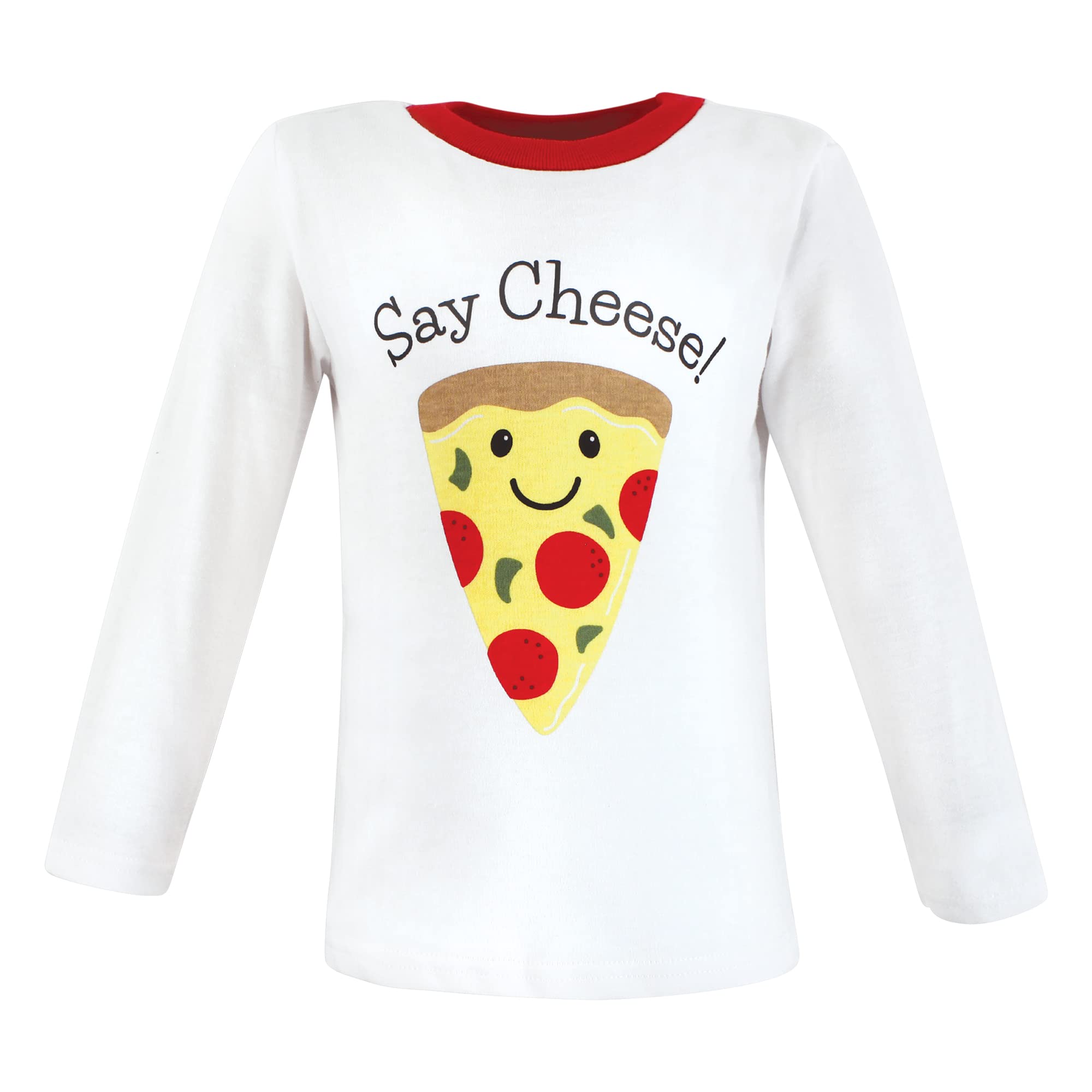 Hudson Baby Unisex Baby Long Sleeve T-Shirts, Fun Food, 18-24 Months