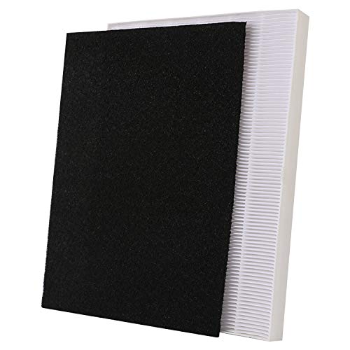 Nispira True HEPA Filter Replacement with Activated Carbon Compatible with Winix Air Purifier Model C545, P150, B151, 9300. Compared to C545 1712-0096-00 Filter S / 113050 Filter C. 2 Sets