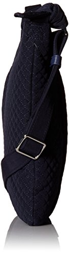 Vera Bradley Women's Microfiber Hadley Hipster Crossbody Purse, Navy, One Size