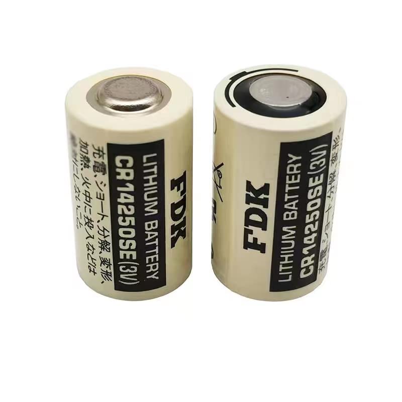 HUHAO (2-Pack) 1200mAh CR14250SE Battery 2/3A 3V Lithium Cell for FDK Sanyo CR17335SE 1755-BAT BR-2/3A CR14250 (CR14250SE)