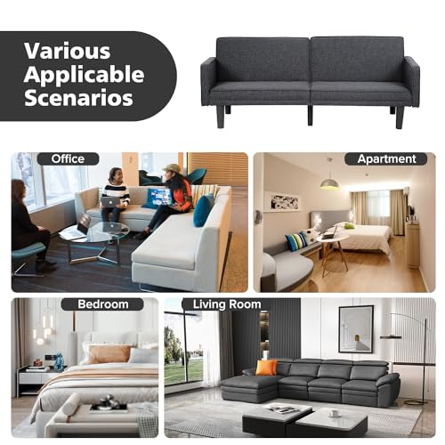 LCOZPG L-Shaped Sectional Sofa, Large, Black