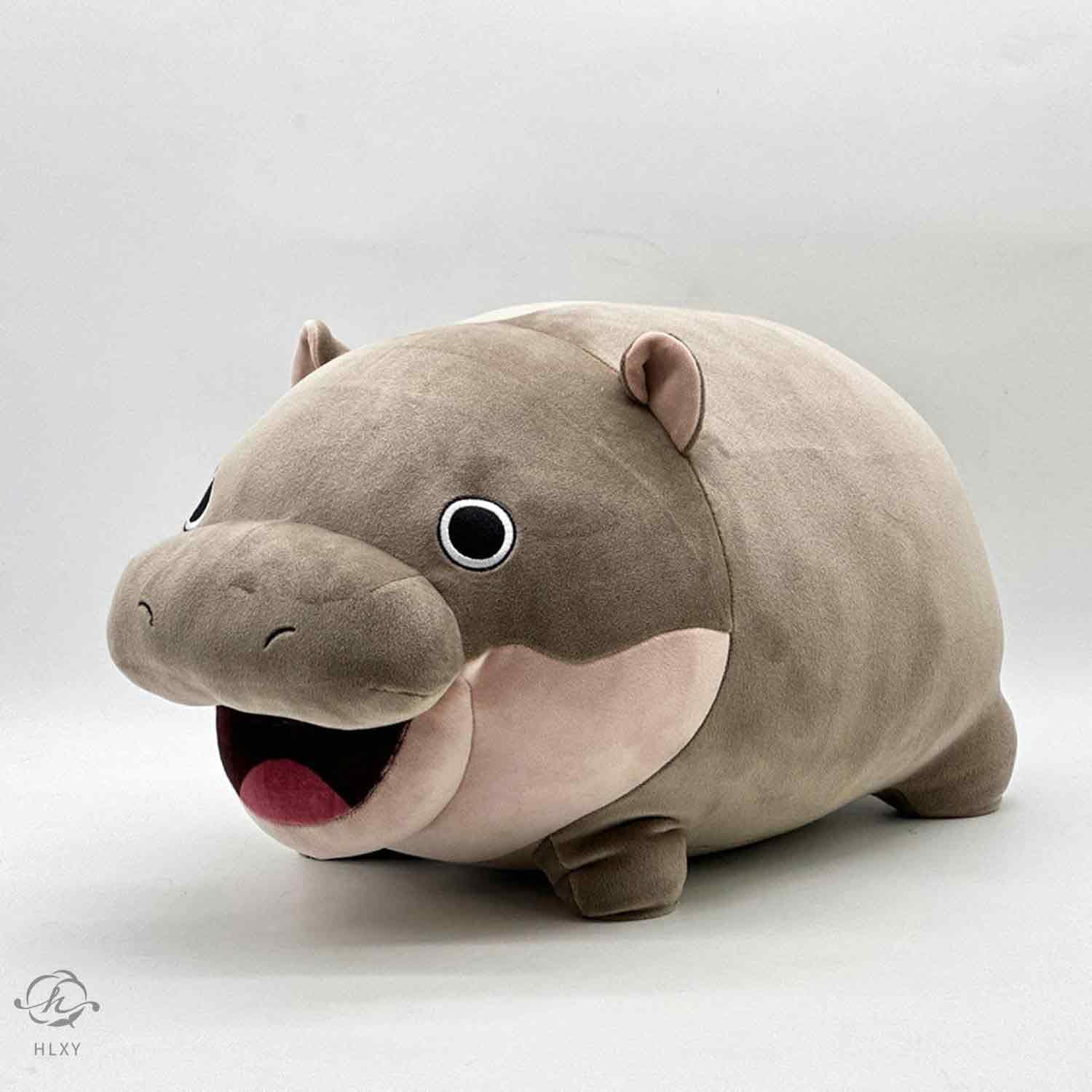 Moo Deng Plush Hippo Plush: Moo Deng Hippo Plush Hippo Stuffed Animal Hippo Toy for Fans Gift Pillow for Kids and Adults