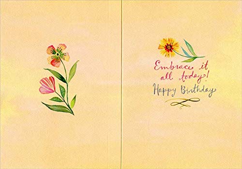 RSVP Birthday Card for Her - Life is Short : Mark Twain Quote by Katie Daisy