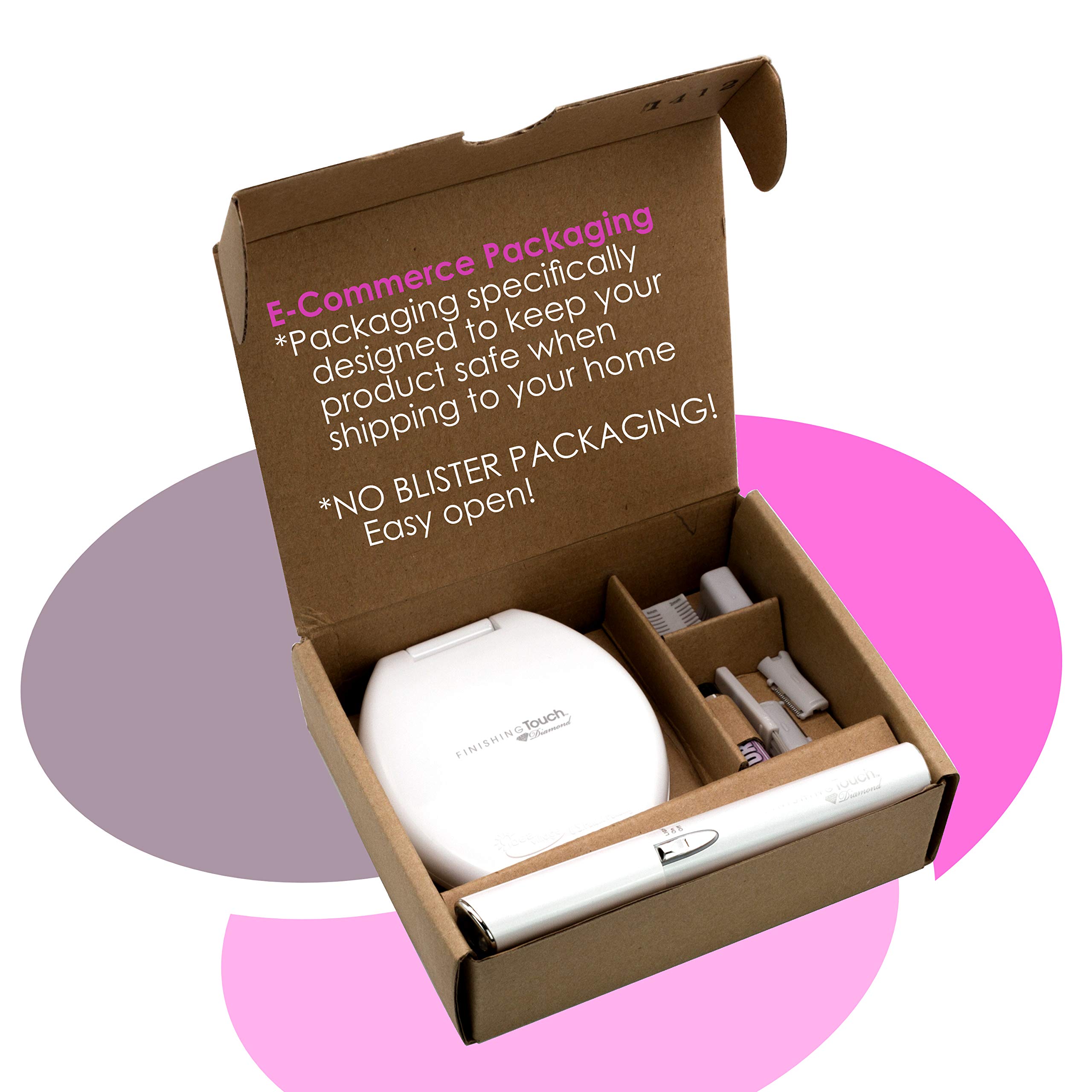 Finishing Touch Diamond Hair Remover with Light Up Deluxe Mirror (E-Commerce Packaging)