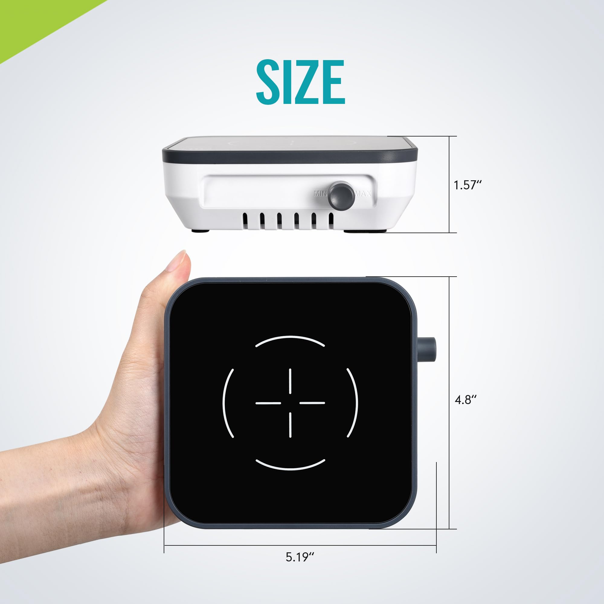 LICHEN Mini Magnetic Stirrer Hot Plate 300-1500rpm, Max Solution Heating 45℃(113℉), 110V Magnetic Hotplate Mixer with Stir Bar