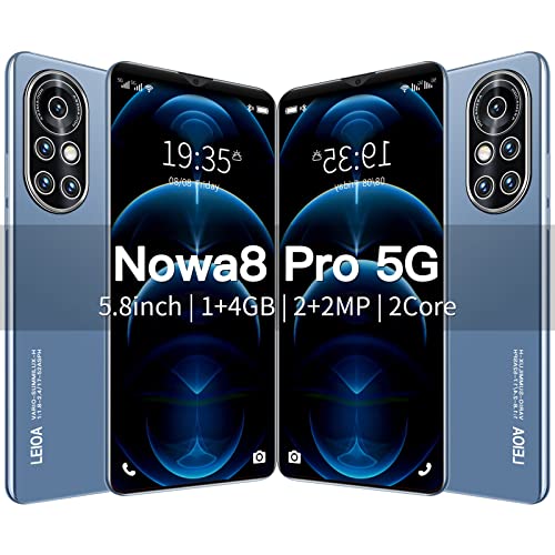 Note11pro Android Smartphone, 5.8-inch Hd Dual Standby Card Slot 1+4G, Memory Support Extension 128G, Smartphone Supports Facial Identify with 2MP Rear Hd Camera (Blue)