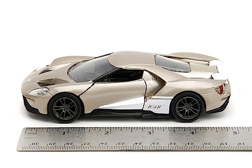 Pink Slips 1:32 2017 Ford GT Die-Cast Car, Toys for Kids and Adults(Metallic Gold)