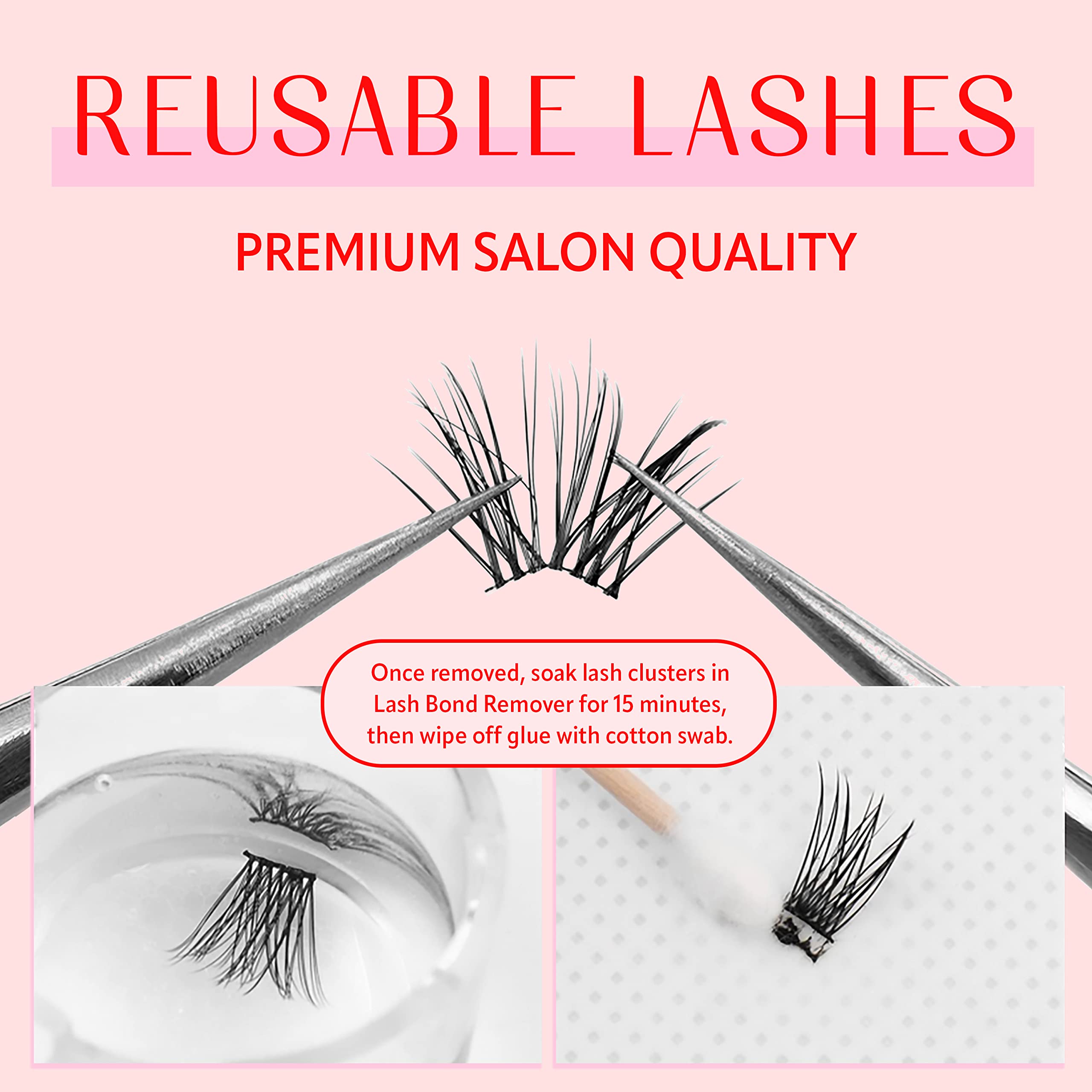 Lash Clusters At-Home Lash Extensions / 10-16mm C-Curl Natural Glam / 120 Clusters/Ultra Thin Band/milk peach™ / Segment Individual Cluster Lashes Soft Fluffy/DIY Salon-Quality Volume