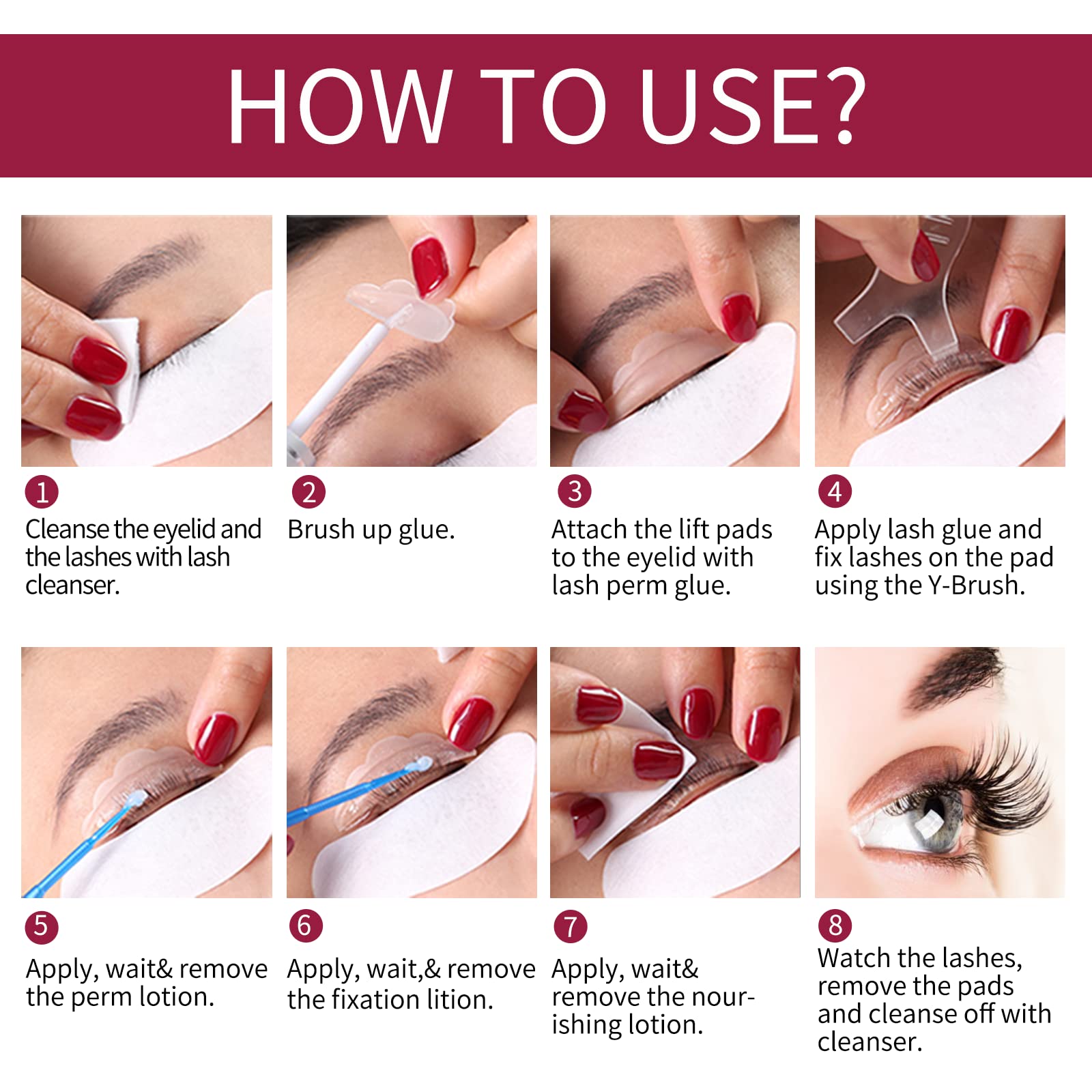 Lash Lift Kit, ICONSIGN Eyelash Perm Kit Professional Salon Result Create Curling Eyelashes Look Lasts 8 Weeks, Suitable for Salon & Home Use