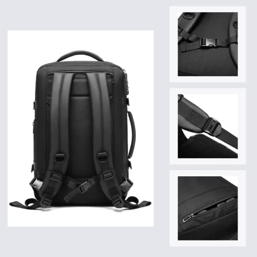 NST BOX Business Smart Professional Lightweight Backpack, Extra Large 40L Flight Approved Water Resistant Durable 17-inch Laptop Backpacks