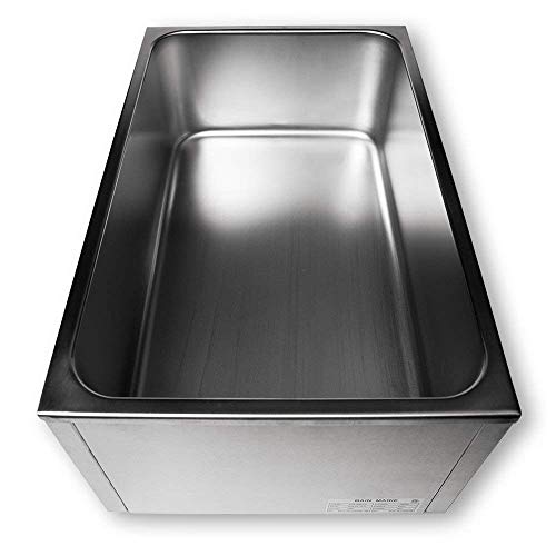 SYBO Commercial Grade Stainless Steel Bain Marie Buffet Food Warmer Steam Table for Catering and Restaurants (2 Sections)