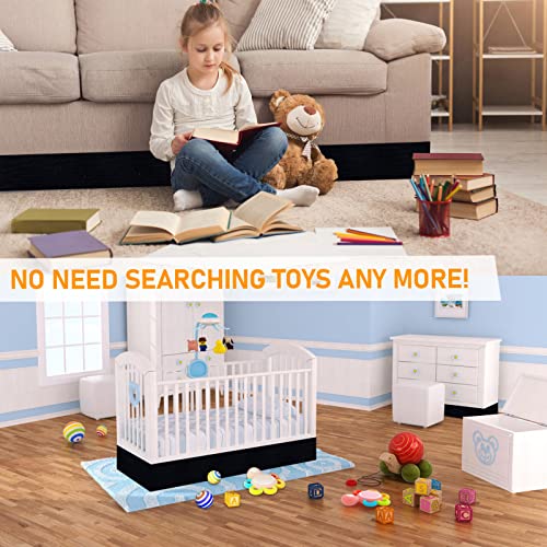 GAWAVAWA Under Couch Blocker Adjustable and Thickened Upgraded Bed Barrier for Under Furniture-Stop Things from Rolling Under Sofa,Bed,Strong Adhesive Baffle, Easy to Install-4.3in*9.8Foot