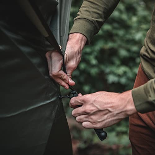 Gazelle Tents™ T4 Hub Tent, Easy 90 Second Set-Up, Waterproof, UV Resistant, Removable Floor, Ample Storage Options, 4-Person, Alpine Green, 78" x 94" x 94", GT400GR