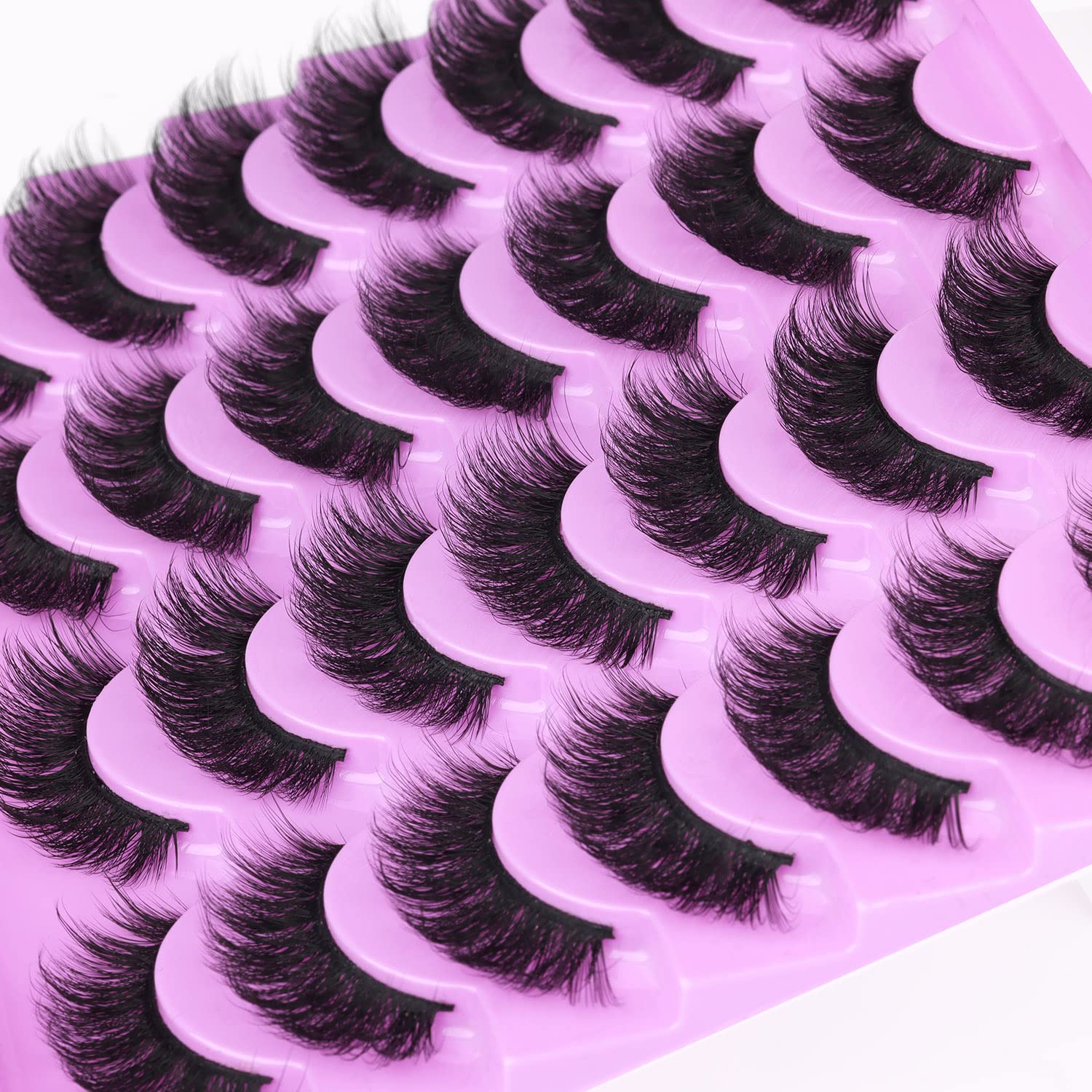 Lashes That Look Like Extensions False Eyelashes Natural Look Fluffy Wispy Faux Mink Lashes 16mm Fake Eye Lashes Pack by Kiromiro