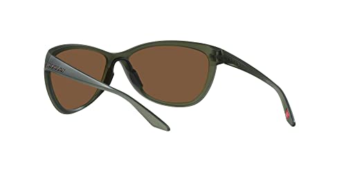 Oakley Women's OO9222 Pasque Aviator Sunglasses, Matte Olive Ink/Prizm Bronze, 60 mm