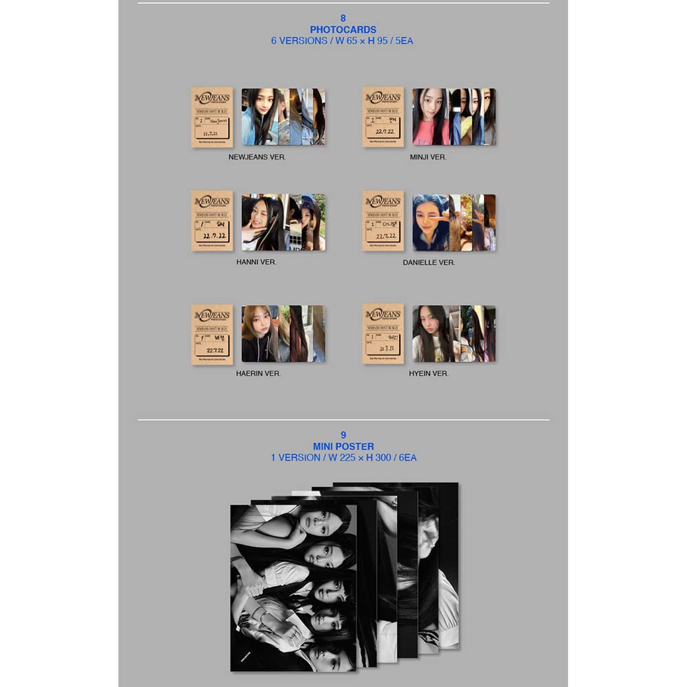 NewJeans - NewJeans 1st EP 'New Jeans' Bluebook ver. CD (HAERIN ver.)