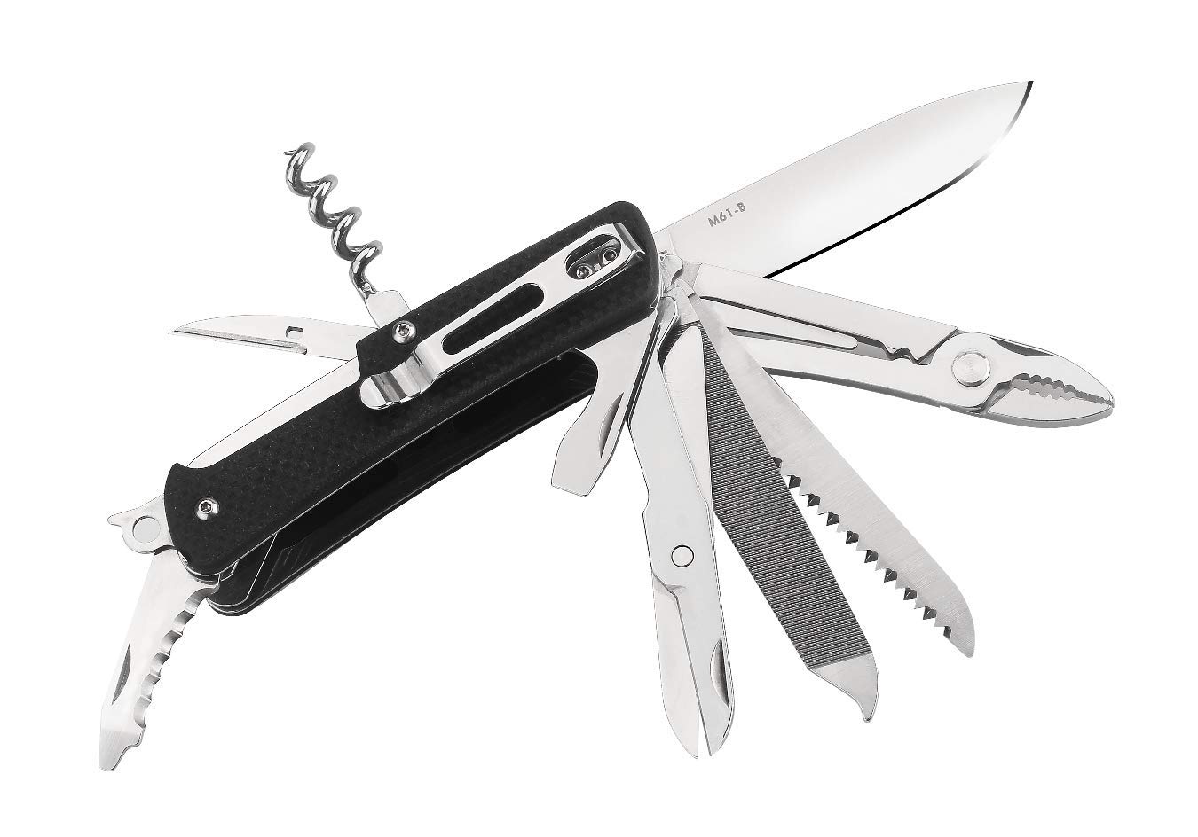 Ruike Multifunctional Knive, Black, G10 (M61-B)