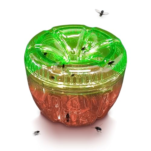 GREENSTRIKE 2-Pack Fruit Fly Traps for Indoors use. 120 Days Solution – Gnat Trap and Effective Fruit Fly Trap – Easy to Use – Best for Kitchen – Dining Areas - Reusable
