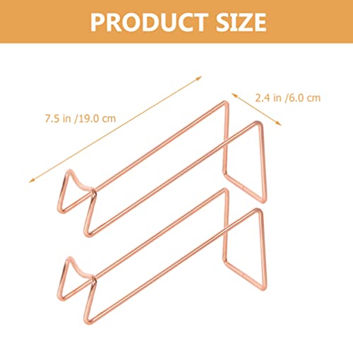 Ipetboom 2pcs Wine Stand Wine Bottle Rack Stand Storage Wine Display Rack Stylish Wine Bottle Organizer Desktop Stand Wine Bottle Display Holder Iron Wire Rack 3l