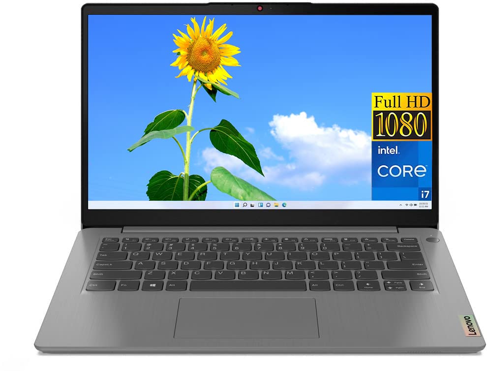 Lenovo 2023 Newest IdeaPad 3 Laptop, 14 Inch FHD IPS Display, Intel Core i7-1165G7 Quad-core, 12GB RAM, 1TB PCIe SSD, Intel Iris Xe Graphics, Fingerprint, Wi-Fi 6, Windows 11 Home, Arctic Grey