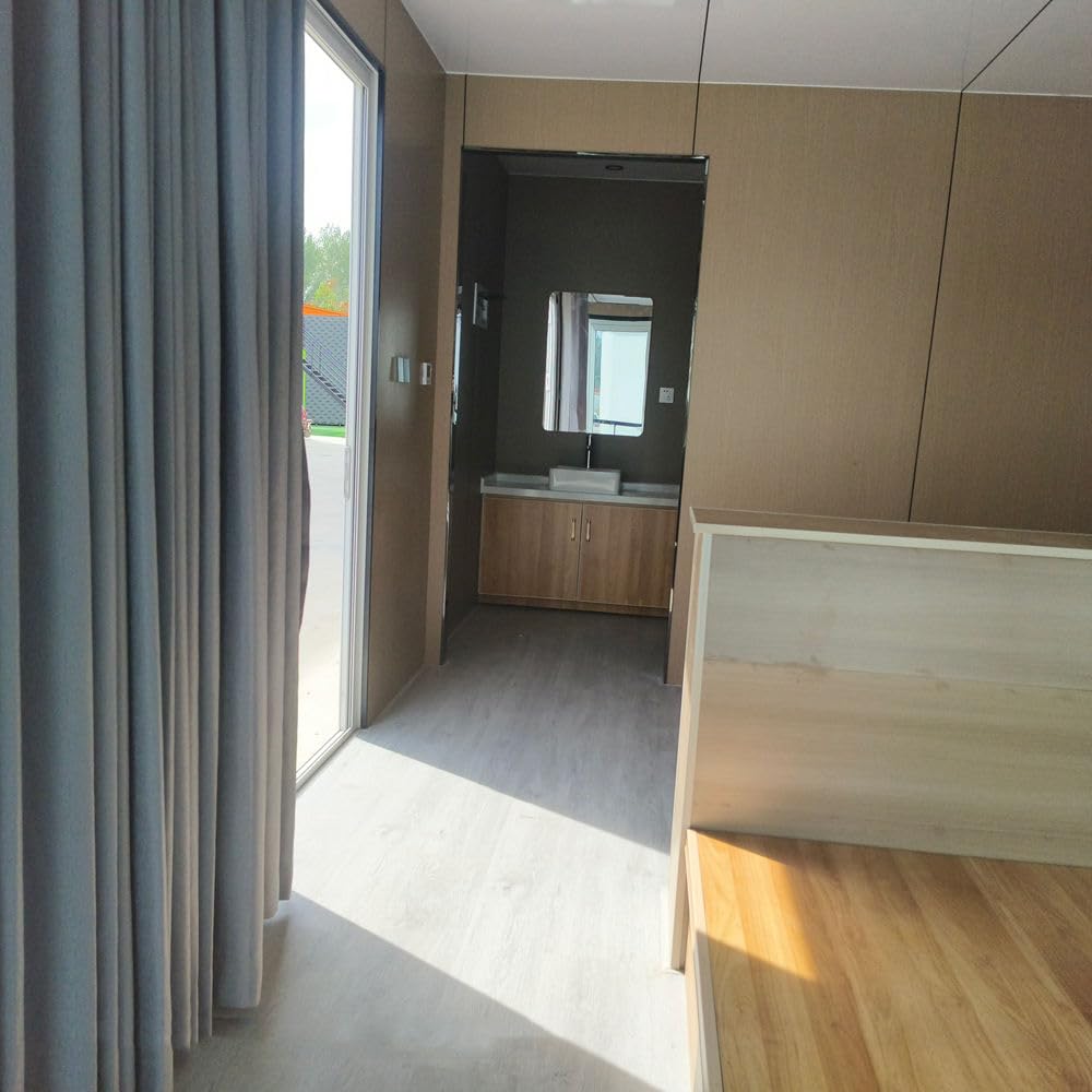 Portable Homes_Luxury One Bedroom and Living Room Modern Prefab Smart Tiny Space Capsule Mobile Modular Container Home House with Kitchen