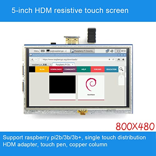 MAIKO Monitor 480X800 Resistance Touch Screen for 3B+/ PC/Banana Display -Compatible Module 5Inch