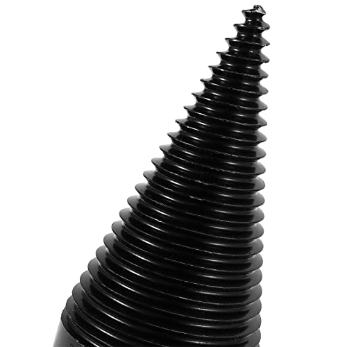 JEUIHAU 2 Pack 42 mm Firewood Log Splitter Drill Bit, Hex Shank Wood Splitter Drill bit, Portable Heavy Duty Drill Screw Cone Driver for Cutting Hickory, Oak, Sycamore, Walnut