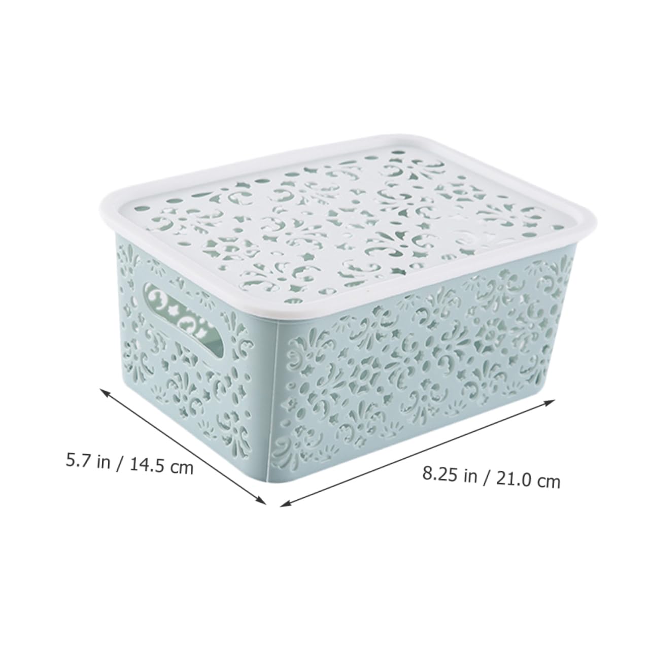 MAGICLULU 3pcs Desktop Storage Box Small Plastic Containers with Lids Storage Boxes with Lids Plastic Storage Bin Plastic Containers with Lids for Storage Plastic Storage Boxes Plastic Boxes