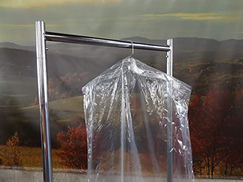 NAHANCO NTP372, Perforated Plastic Garment Bags On A Roll, Opening At Top, 72"H -Clear (Roll of 350)