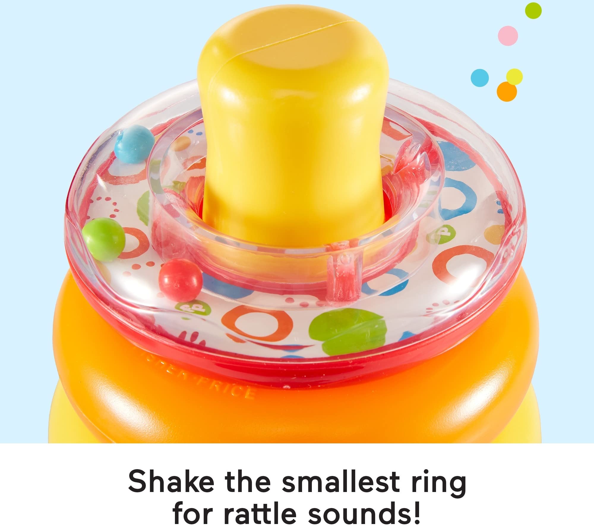 Fisher-Price Baby's First Blocks Navy Fawn and Rock-a-Stack Baby Toy