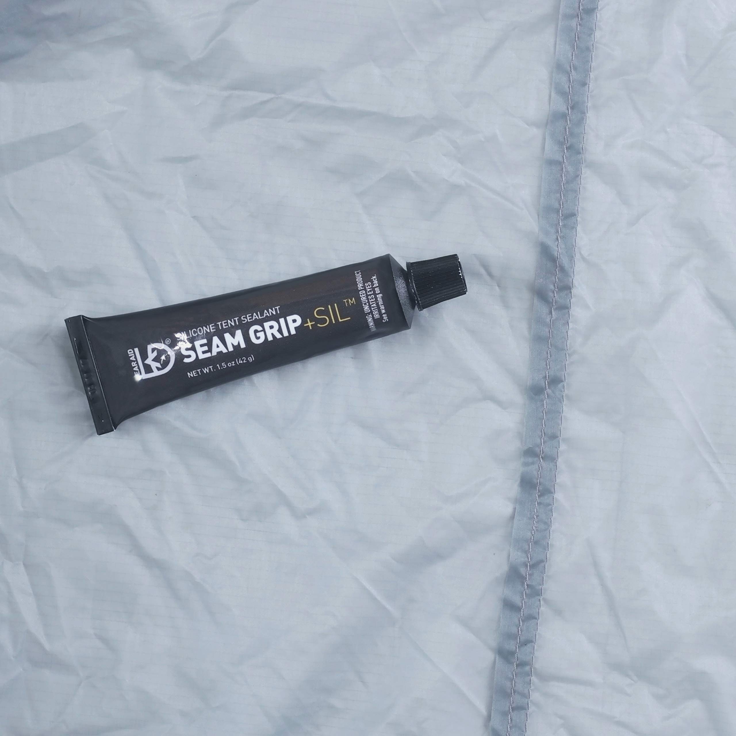GEAR AID Seam Grip SIL Silicone Sealant and Silnylon Patches for Silnylon Tents and Tarps