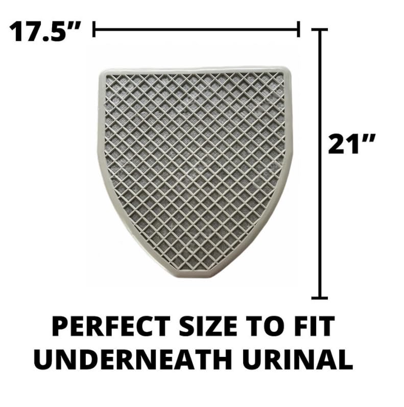 Urinal Mats for Men(6 Pack)High-Tech Bamboo Charcoal Absorbs Odor, Non-Slip Deodorization, Gray Floor Water Absorption, Urine Mats for Restrooms & Bathrooms, Mens Urinal