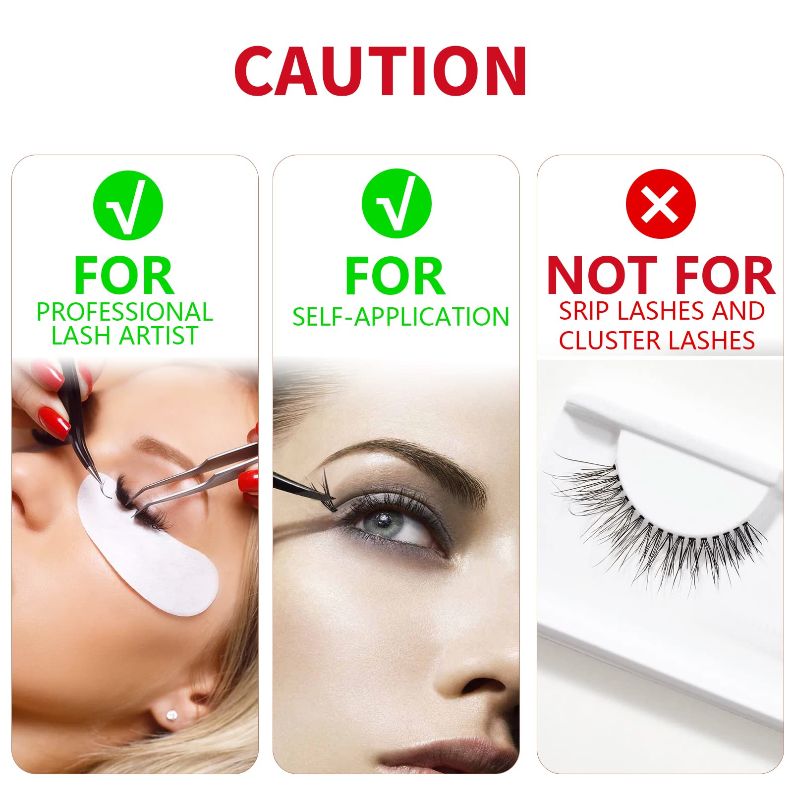 Neenoxtub Sensitive Eyelash Extension Glue, No Fume Lash Glue for Eyelash Extensions, 6-7 Weeks Retention Eyelash Glue for Sensitive Eyes, Extra Strong Professional & Individual Lash Glue. 5 ml