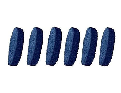 HFK Replacement Refill Scrub Pads 6-Pack Compatible with Black & Decker PKS160 Power Scrubber, Blue