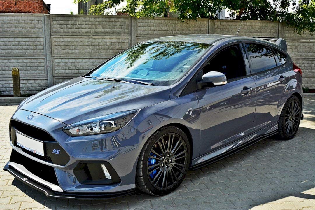 Front Bumper Lip Spoiler V4 Compatible with Ford Focus 3 RS (2015 -) Maxton Design Splitter