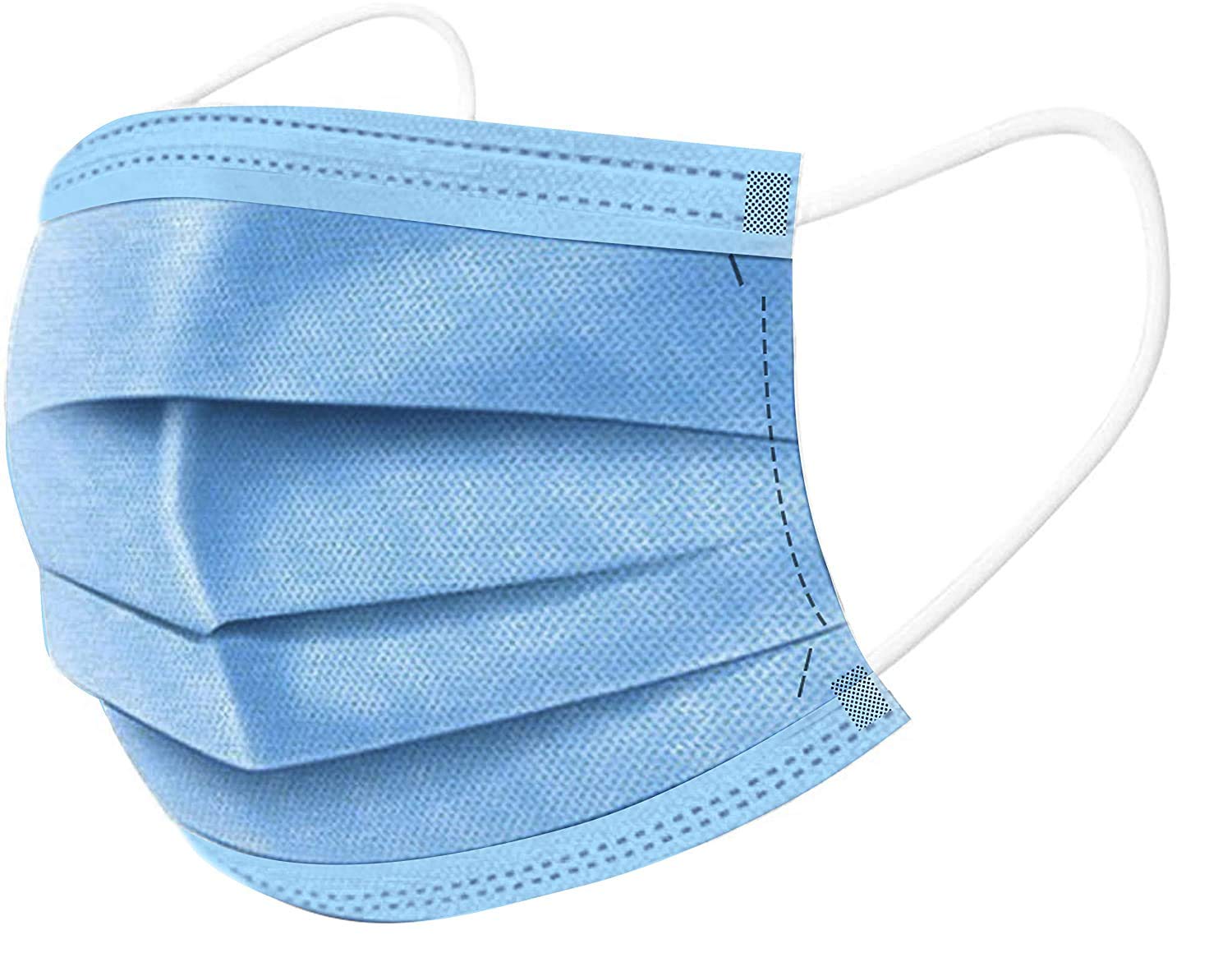 EasyEast Face Mask 3-Layer Design Pack of 25, Disposal Breathable Face Cover, Elastic Ear loop
