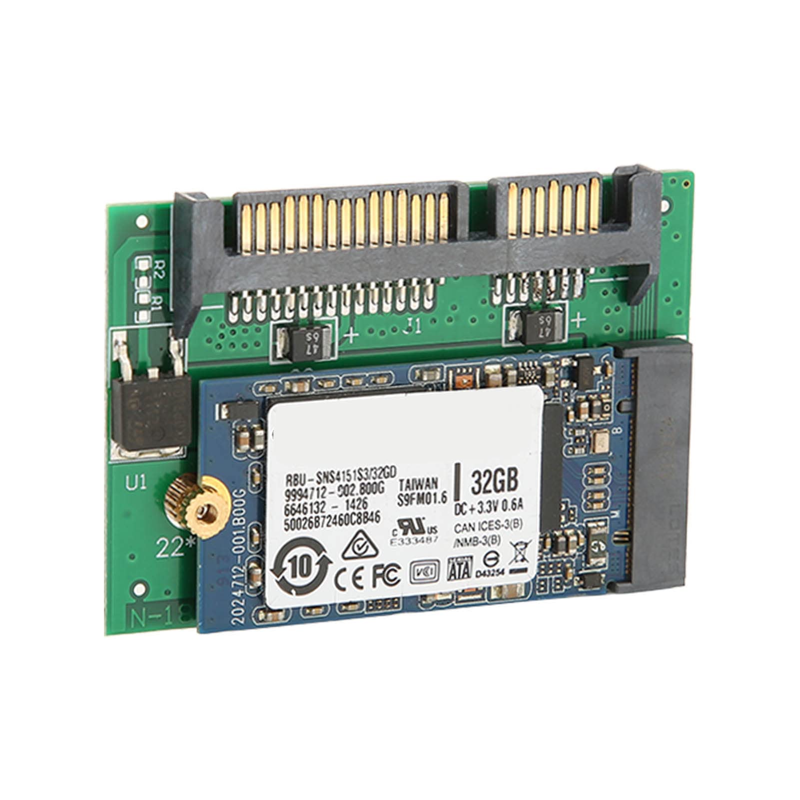 M.2 SSD to M.2 SSD 2 in 1 Stable Secure Desktop Adapter, High Capacity 32GB