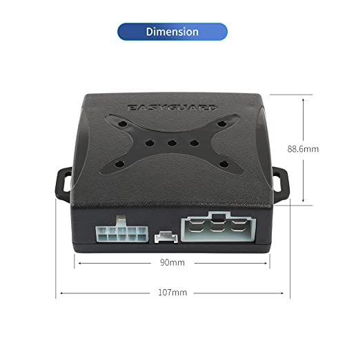 EASYGUARD EC003N-K-1 PKE Car Alarm System Proximity Lock Unlock Push Button Start Remote Engine Start Keyless Go System DC12V