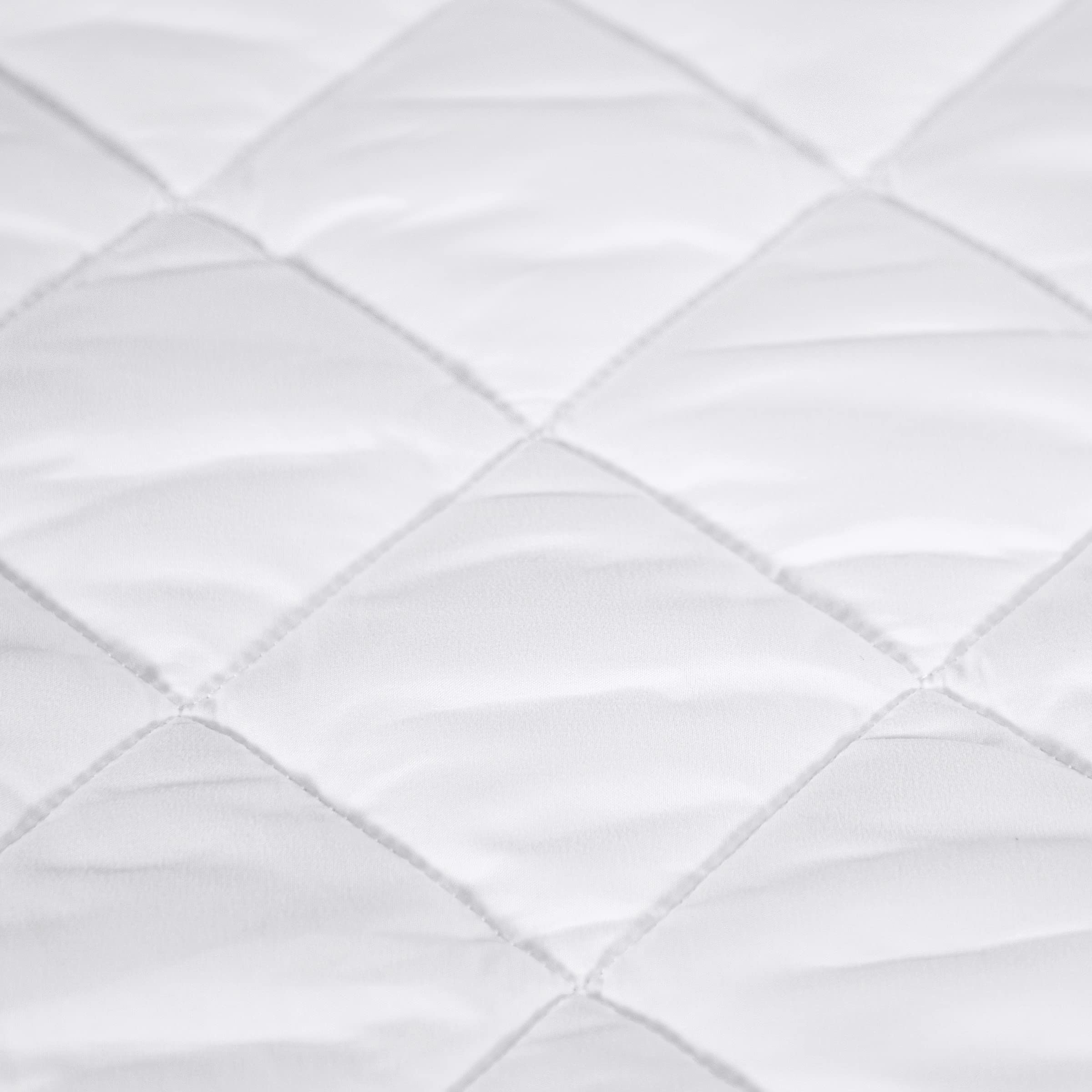 Serta Simply Clean Triple Action Mattress Pad, Waterproof Mattress Pad, Ultra Soft and Stain-Resistant Mattress Pad, Machine Washable, King, White