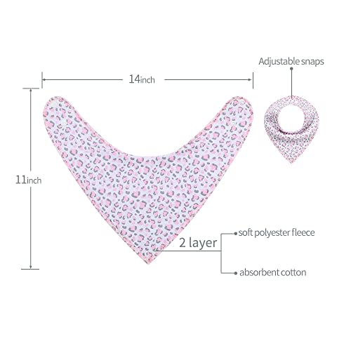 Gelisite 7 Pack Absorbent Soft Baby Bibs for Drooling Teething