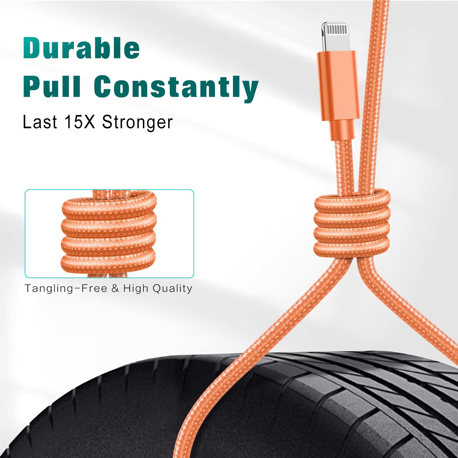 iPhone Charger Cable 2Pack 10FT MFi Certified Lightning Cable Nylon Braided High Speed Data Sync Cord Fast Charging Long Cord Compatible iPhone 13/12/11Pro Max/11Pro/11/XS/Max/XR/X/8/8P/7 More